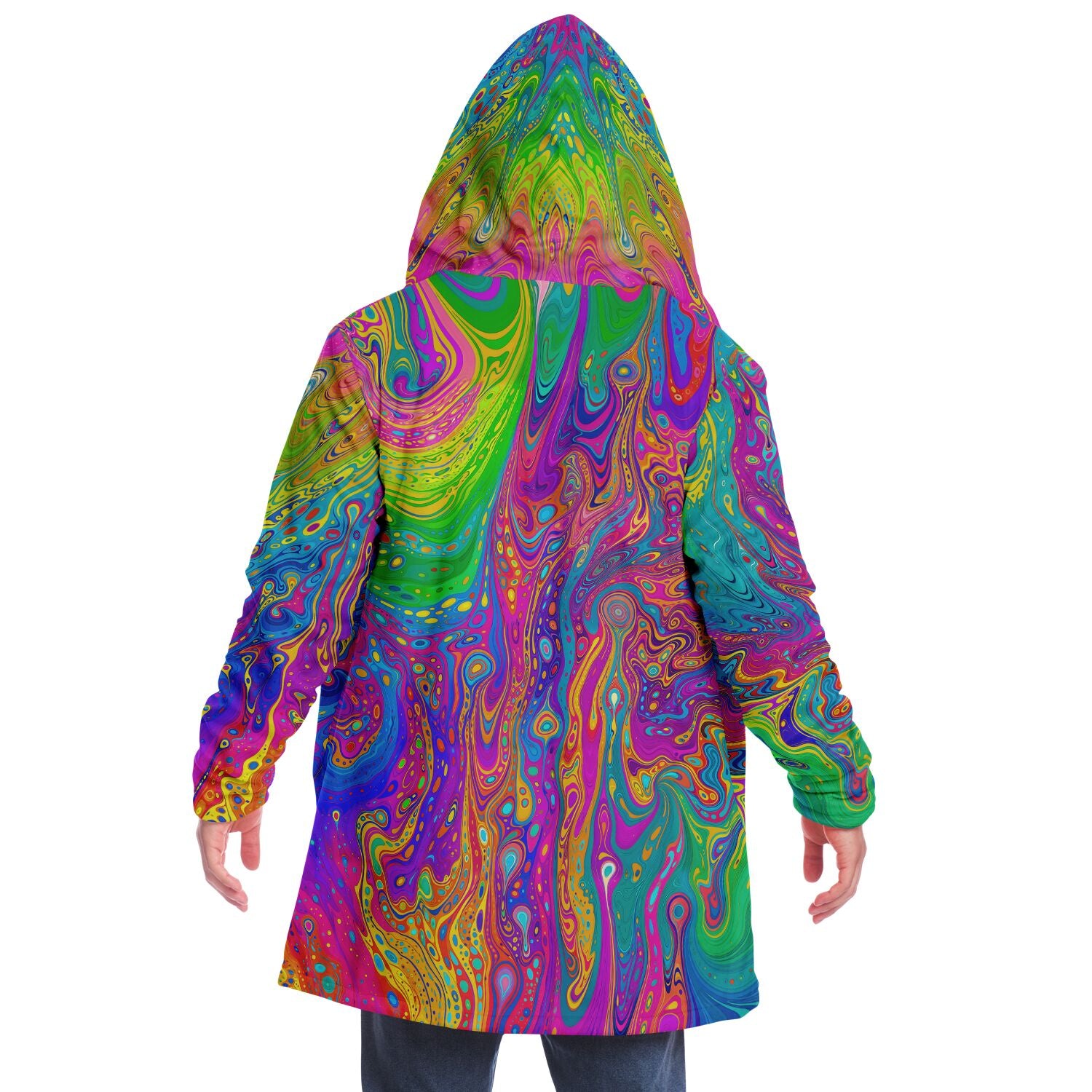 "UV Bleed" HOODED CLOAK – Psiloteric Visions